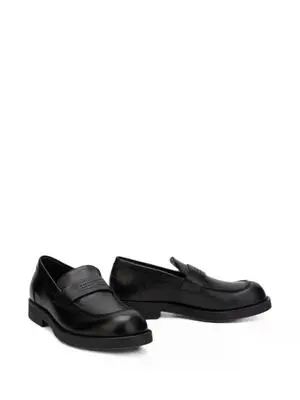 MAISON MARGIELA Logo-embossed Loafers - Black