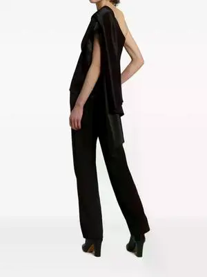 Alberta Ferretti One-shoulder Draped Blouse