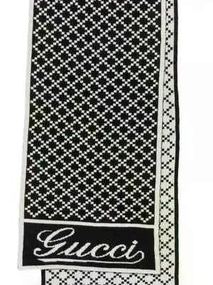 Gucci 2010s Geometric-pattern Scarf