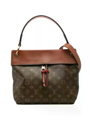 LOUIS VUITTON 2017 Monogram Tuileries Besace Satchel - Brown