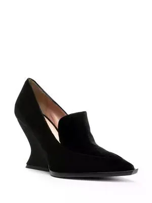 Alberta Ferretti Walking Sculpted-heel Pumps - Black