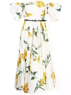 LEO LIN Marguerite Blanche Puff Dress
