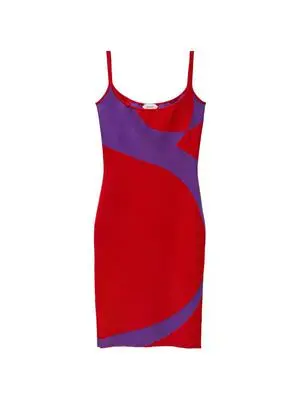 Versace Stretch Wool Knit Mini Dress