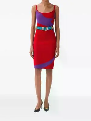 Versace Stretch Wool Knit Mini Dress
