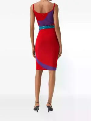 Versace Stretch Wool Knit Mini Dress