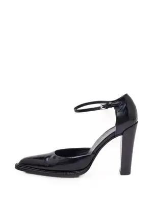 Prada D'orsay Ankle-strap Pumps - Black