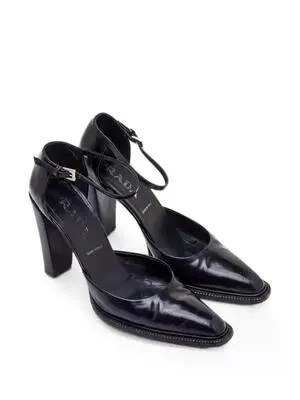 Prada D'orsay Ankle-strap Pumps