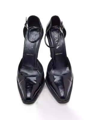 Prada D'orsay Ankle-strap Pumps