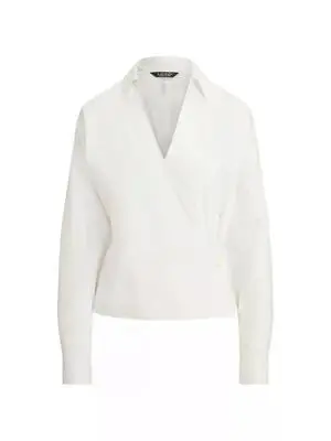 Ralph Lauren Devra Wrap-style Blouse