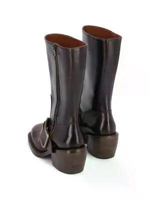 Dries Van Noten Buckled Leather Boots