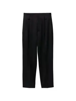 Versace Stretch Wool Tailored Pants - Black