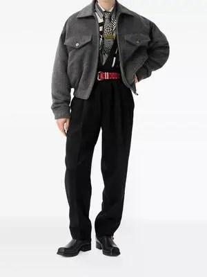 Versace Stretch Wool Tailored Pants