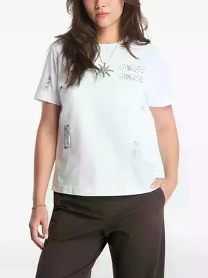 SAMSOE SAMSOE Sacamino Ss Graphic-print T-shirt - White