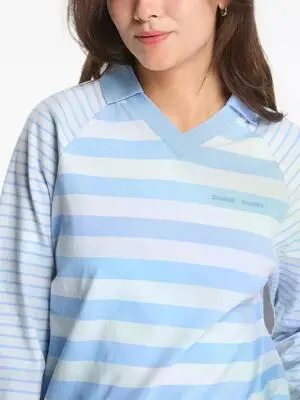 SAMSOE SAMSOE Saella Ls Striped Raglan-sleeve Polo