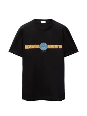 Versace Printed Cotton-jersey Slim T-shirt