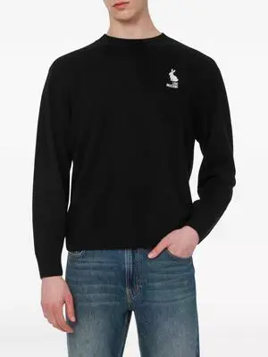 Moschino Logo-embroidered Rabbit-motif Sweater
