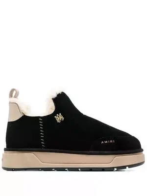 Amiri Malibu Shearling Ankle Boots - Black