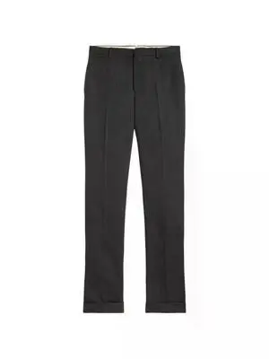 Ralph Lauren Herringbone Pattern Button-fly Trousers - Grey