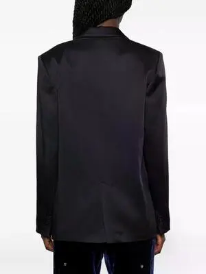 FORTE_FORTE Satin Finish Single-breasted Blazer