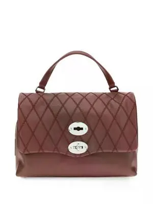ZANELLATO Postina Tramè Leather Shoulder Bag - Red