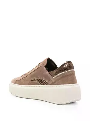 NEROGIARDINI Glitter-detail Zip-up Sneakers