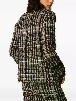 TWINSET Bouclé Jacket With Jewel Buttons