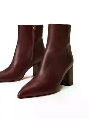 TWINSET Leather Ankle Boots
