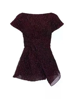 ROKSANDA Cirel Knot-detail Top - Red