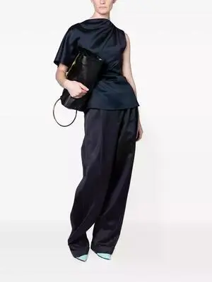 ROKSANDA Nomi Draped Asymmetric Top - Blue