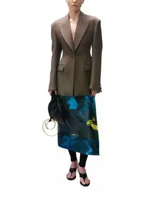 ROKSANDA Irma Abstract-print Midi Skirt