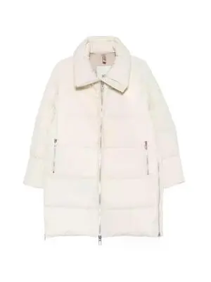DUNO Quilted High-neck Coat - Neutrals