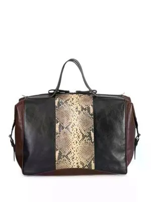 Dries Van Noten Leather Weekend Bag - Black