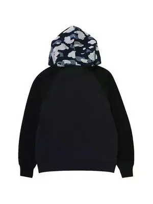 A BATHING APE X Sashiko Camo Relaxed Full-zip Hoodie - Blue