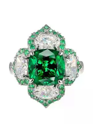 ANABELA CHAN Lotus Emerald Ring