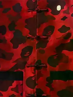 A BATHING APE Color Camo Chinese Padded Jacket