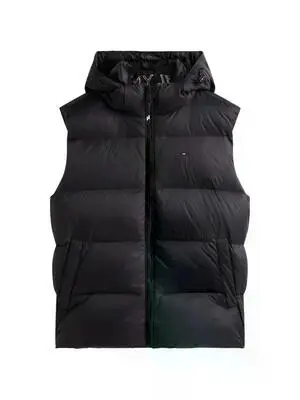Tommy Hilfiger Hooded Padded Gilet - Black