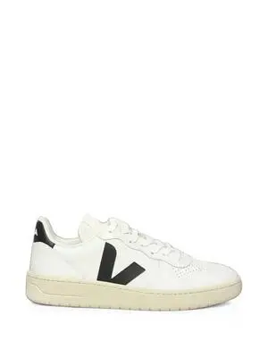 VEJA V-10 Leather Sneakers - White