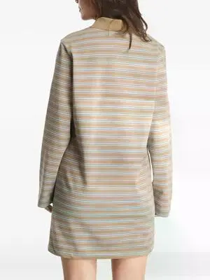SAMSOE SAMSOE Striped Long-sleeve Mini Dress