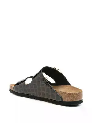BIRKENSTOCK Arizona Croc-effect Buckle-fastening Sandals