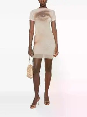 JEAN PAUL GAULTIER Short-sleeve Crew Neck Mini Dress