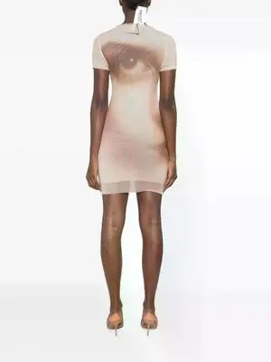 JEAN PAUL GAULTIER Short-sleeve Crew Neck Mini Dress