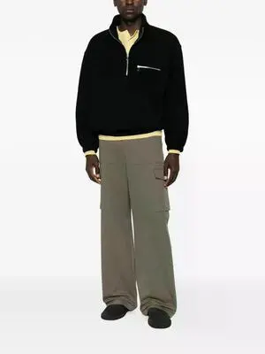 RIER Quarter-zip Fleece Sweatshirt Black
