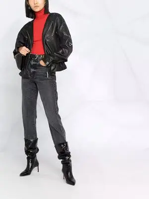 Alberta Ferretti Oversized Zip-up Sheepskin Jacket
