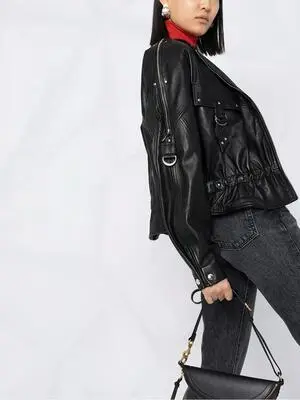 Alberta Ferretti Oversized Zip-up Sheepskin Jacket