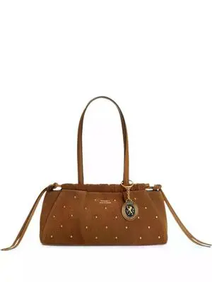 Tommy Hilfiger Studded-ruched Tote Bag - Brown