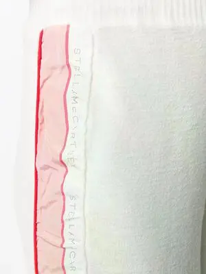 Stella McCartney Cotton Track Pants With Logo Stripe Down Legs