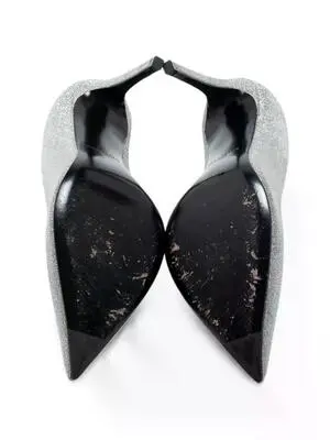 Balmain Daphne Glitter Stiletto Pumps - Grey