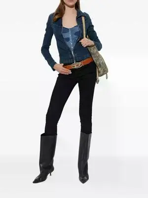 DIESEL® Full-zip Shirt In Denim