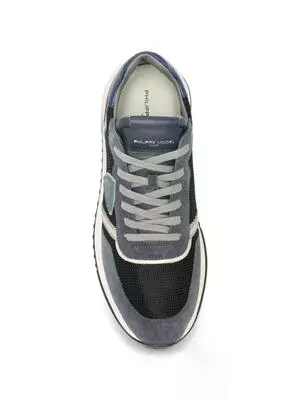 Philippe Model Panelled Logo-patch Sneakers