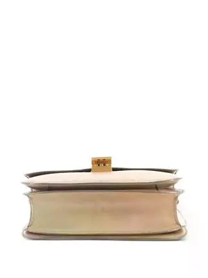 Celine Grainy Leather Medium Crossbody Bag - Brown